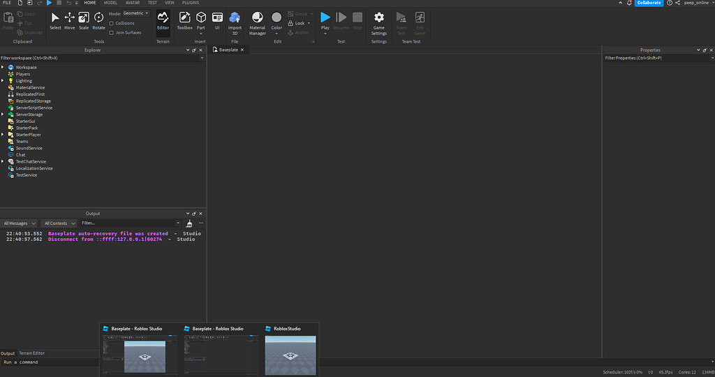 Studio Viewport Pops itself out as New Tab but is Inaccessible - Studio Bugs - Developer Forum ...
