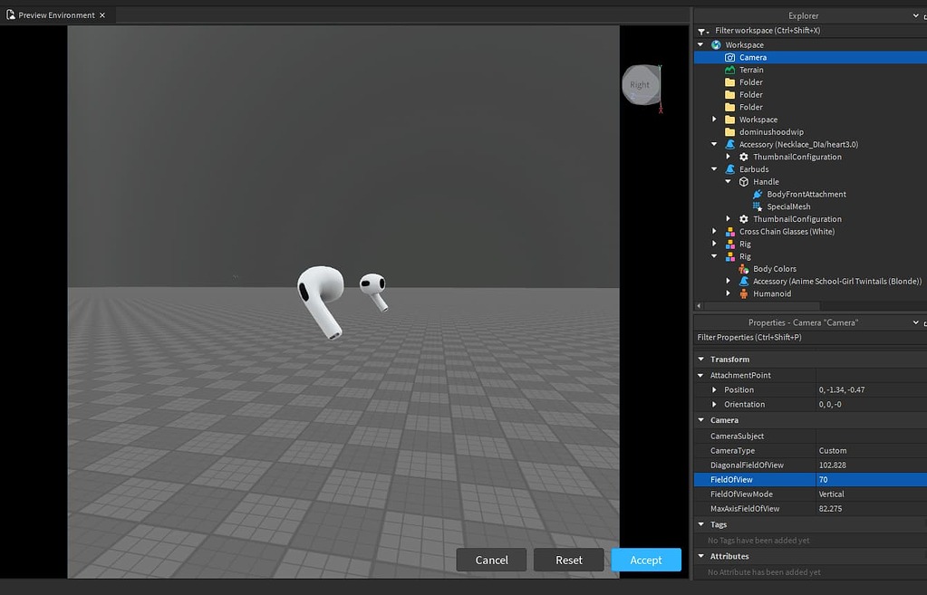 How to make FOV thumbnails for UGC - Community Tutorials - Developer Forum | Roblox
