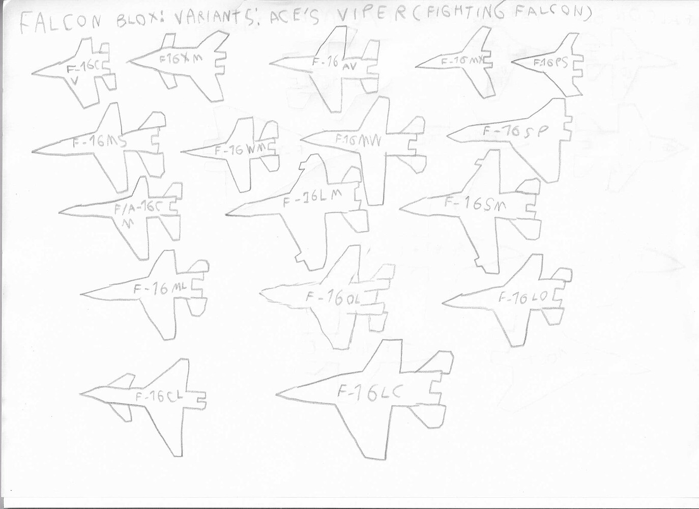 Falcon Blox: F-16 Variants chart - Creations Feedback - Developer Forum ...
