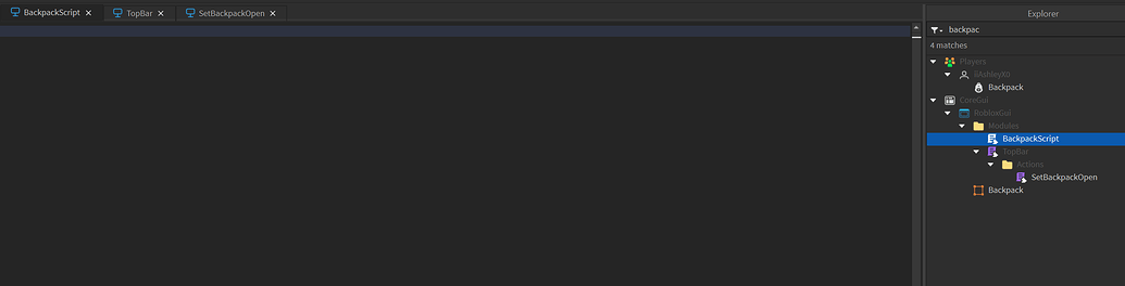 Am I allowed to? And how to extract the default backpack gui ...