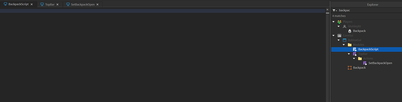 Am I allowed to? And how to extract the default backpack gui ...