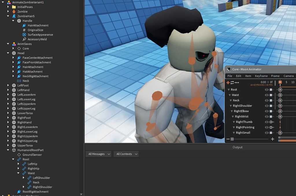 Hair Accessory welded to Head not moving with animation - Building Support - Developer Forum ...