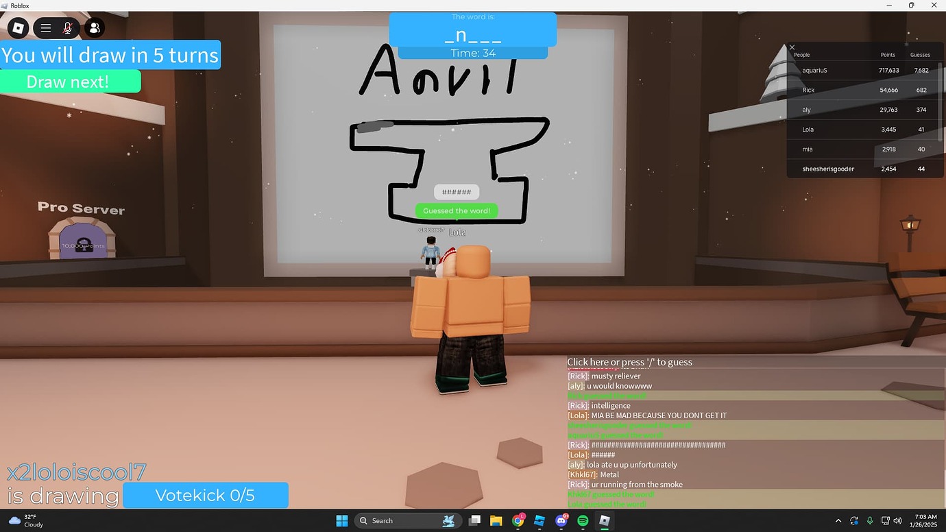 How would i achieve a system like in "Guess the drawing!" - Scripting Support - Developer Forum ...