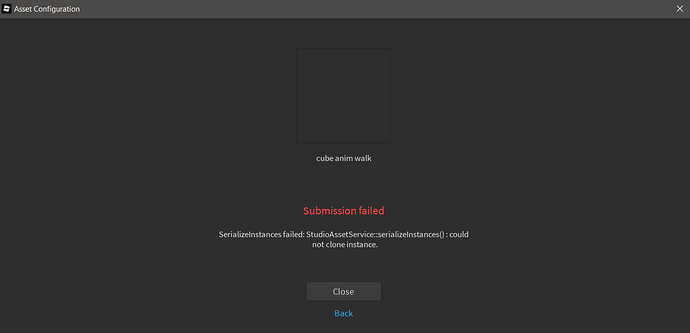 Issue with Saving Animation - Scripting Support - Developer Forum | Roblox