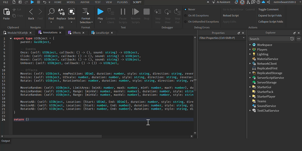 Autocomplete Annotation Custom gone wrong - Scripting Support - Developer Forum | Roblox