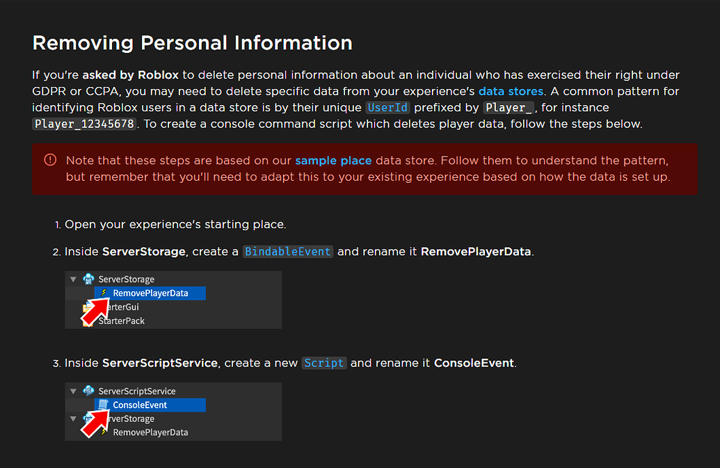 "Removing Personal Information" Page Removed - Platform Usage Support ...