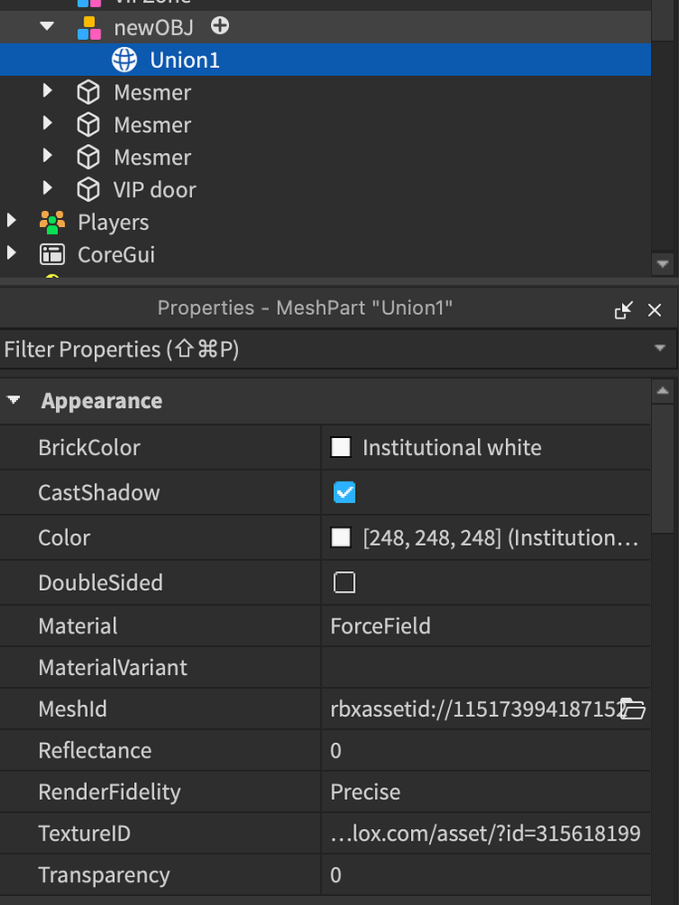 Forcefield Material Help - Building Support - Developer Forum | Roblox