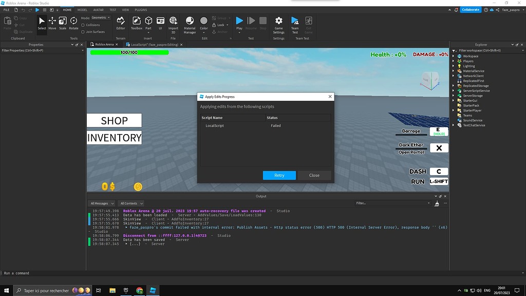 Script Doesn t Apply Scripting Support Developer Forum Roblox