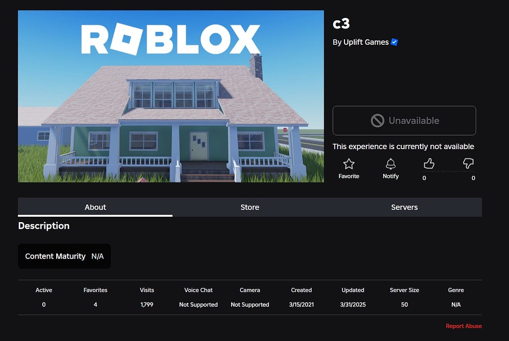 Experience not available for certain users. - Creator Hub (create ...