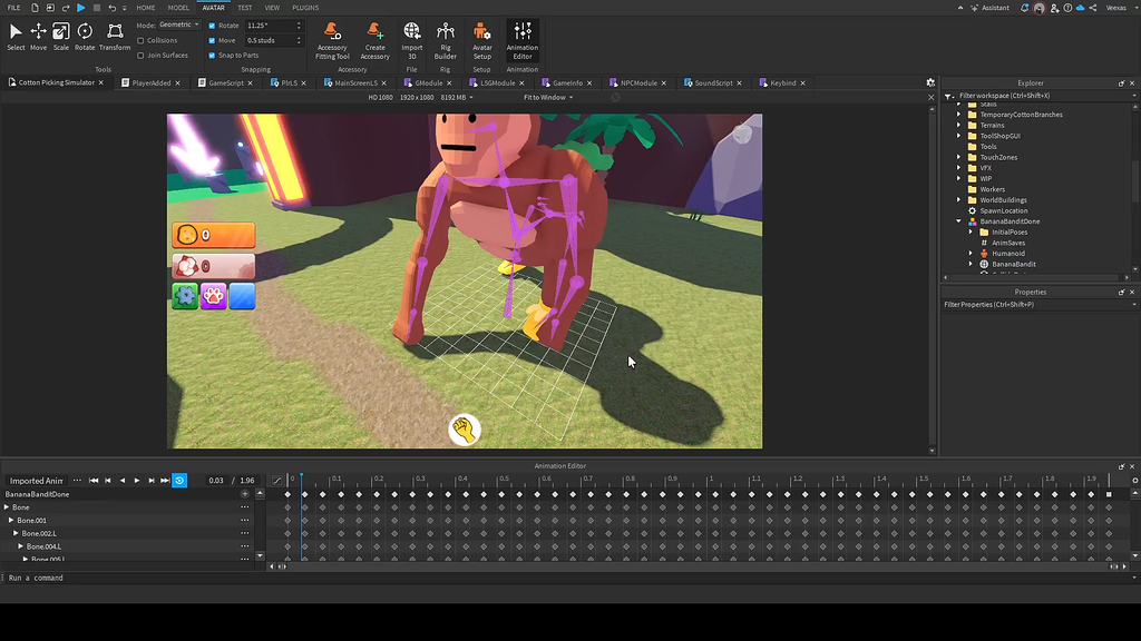 Some bones doesn't move as much as intended - Studio Bugs - Developer Forum | Roblox