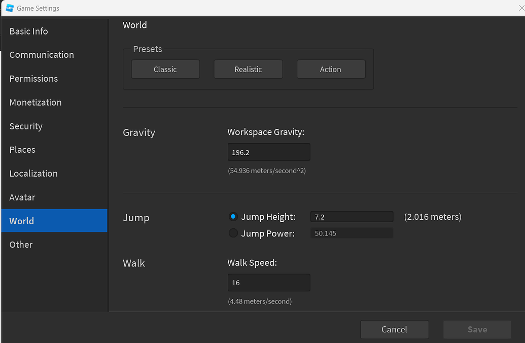 How to change the gravity direction - Scripting Support - Developer Forum | Roblox
