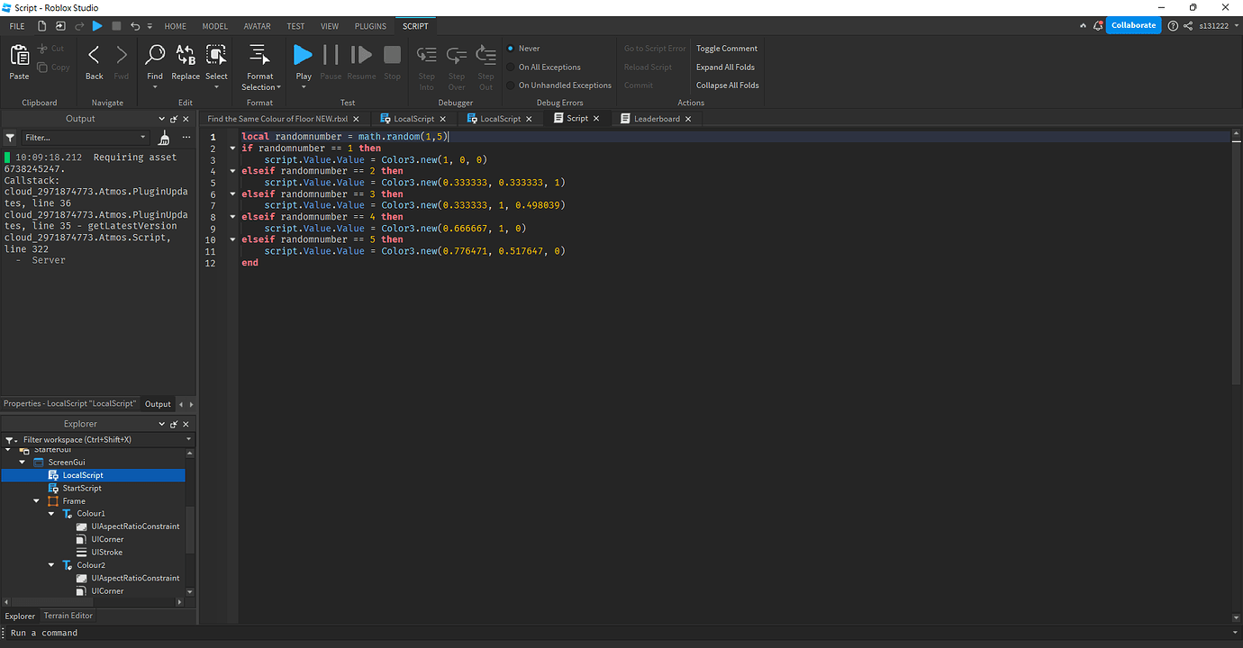 Color3 Value to String Value - Scripting Support - Developer Forum | Roblox