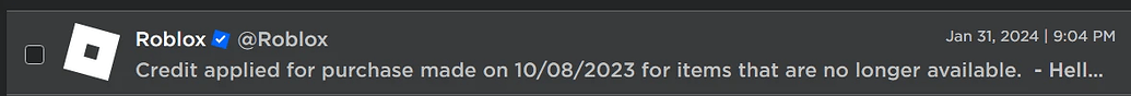 Receiving multiple "Credit Applied" messages on repeat - Roblox ...
