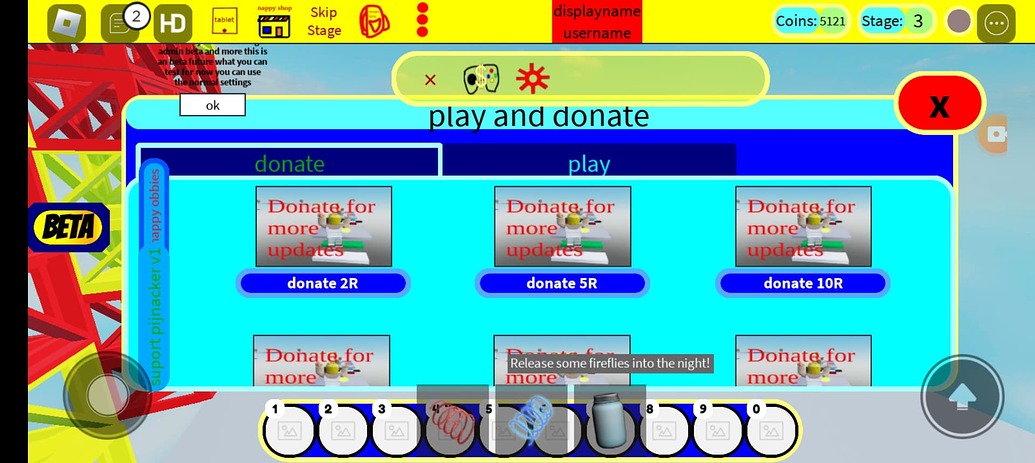 Announcement GUI system update in happy obbies soon - Bulletin Board ...