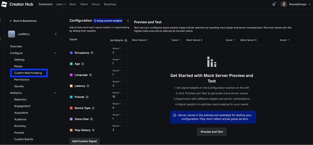 [Beta] Introducing Custom Matchmaking with Custom Signals ...