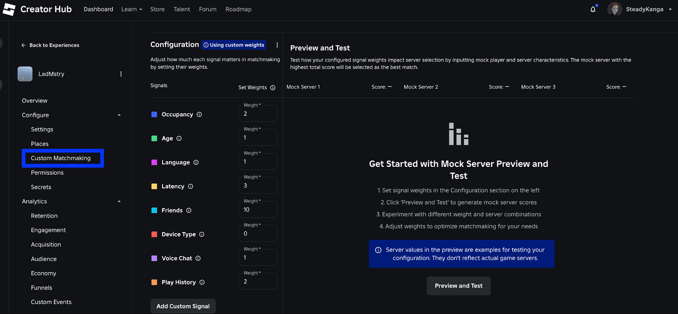 [Beta] Introducing Custom Matchmaking with Custom Signals ...