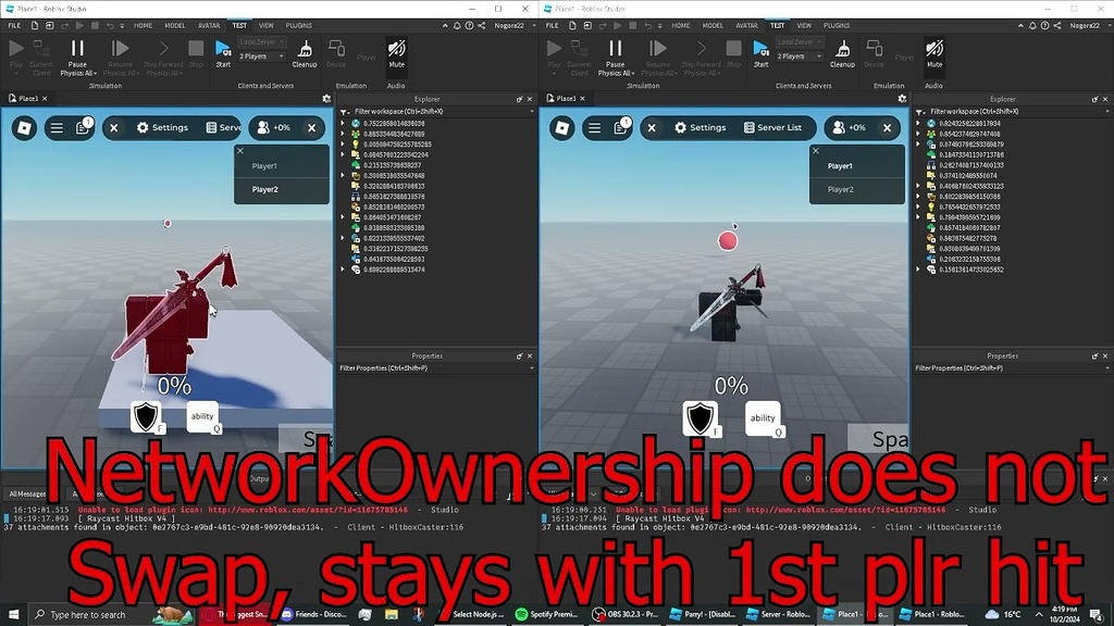 How to Smoothly transfer NetworkOwnership without Visual Lag? - Scripting Support - Developer ...