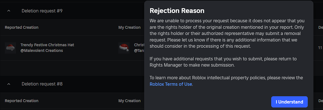 DMCA Countering System is Flawed and or Broken - Other Bugs - Developer ...