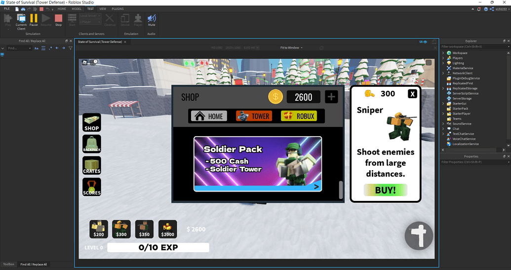 【Open-Source】 UI, Data save, leaderstats, shop, badge scripts ...