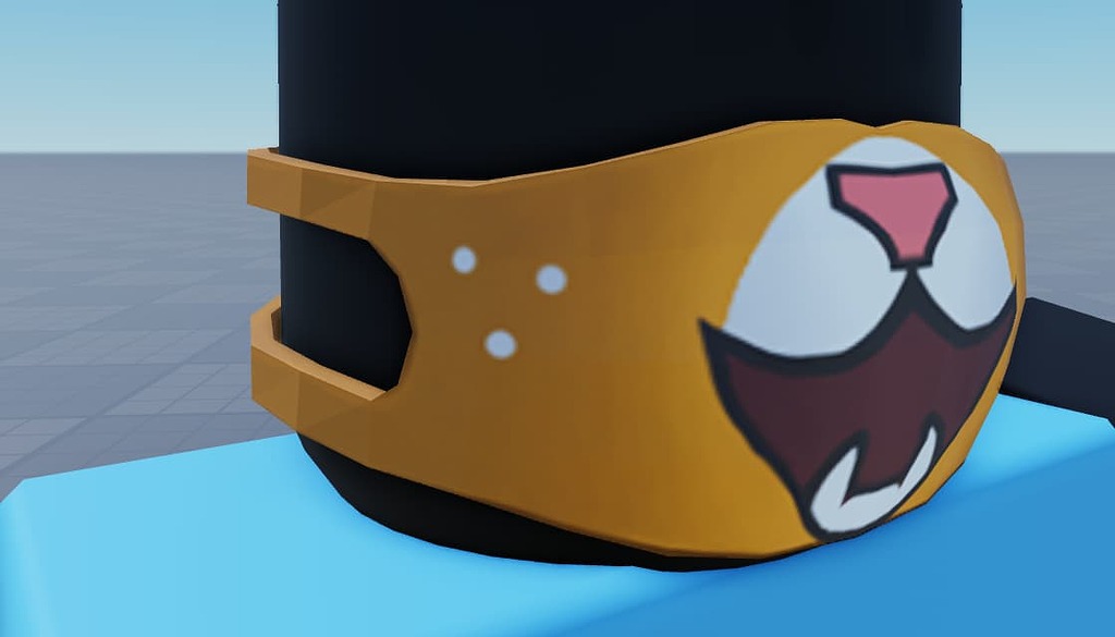 Surprised Cat Face Mask uses a shaded flat mesh - Catalog Asset Bugs ...