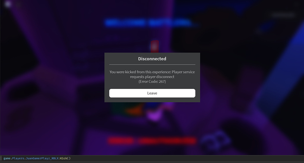 HightlightDepthMode NOT Blurring during a Disconnection In-Game ...
