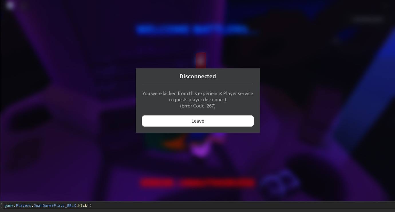 HightlightDepthMode NOT Blurring during a Disconnection In-Game ...
