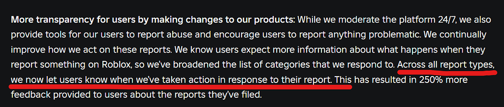 Roblox Notifications for Reports Do Not Match Newsroom Announcement ...