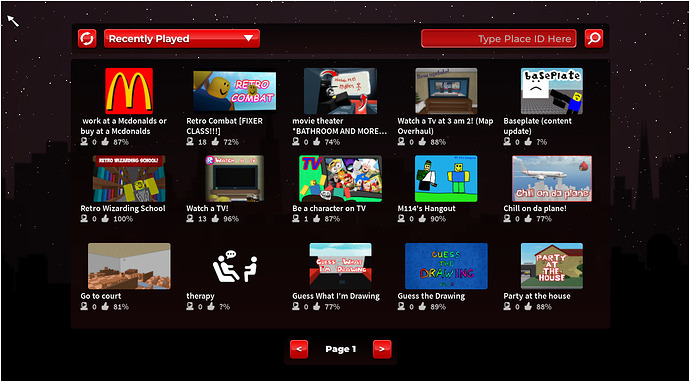 Game Update - Accepted - Bulletin Board - Developer Forum | Roblox