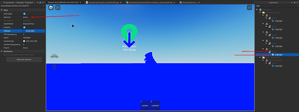 Highlight instance not working properly - Scripting Support - Developer Forum | Roblox