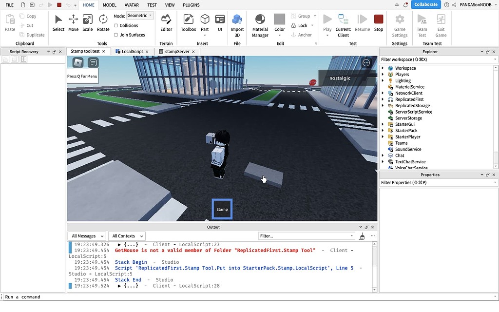 How to make part "collide" when dragged by mouse - Scripting Support - Developer Forum | Roblox