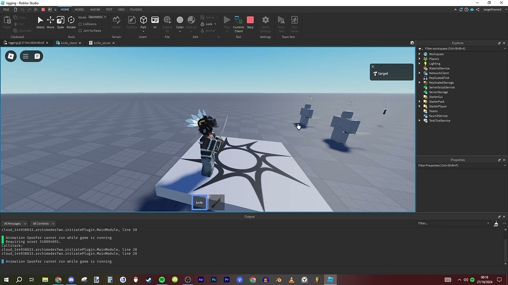 Delay when throwing knife - Scripting Support - Developer Forum | Roblox