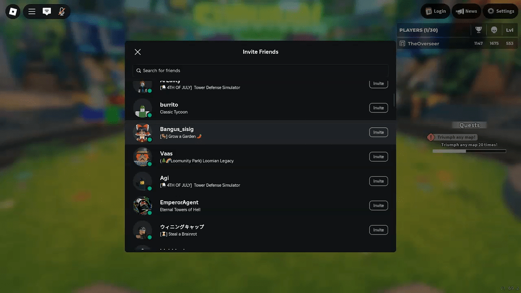 Can no longer invite friends into an experience after inviting too many at once - Platform Usage ...