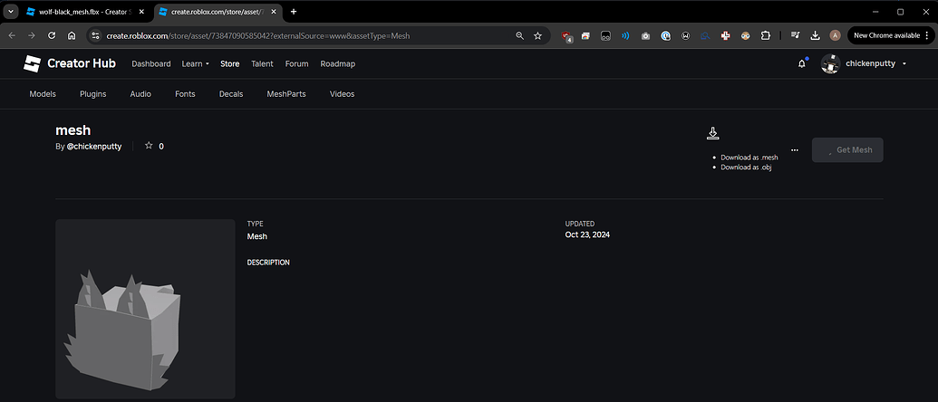 How to get MeshId from Model upload? (Cloud Assets API) - Scripting ...