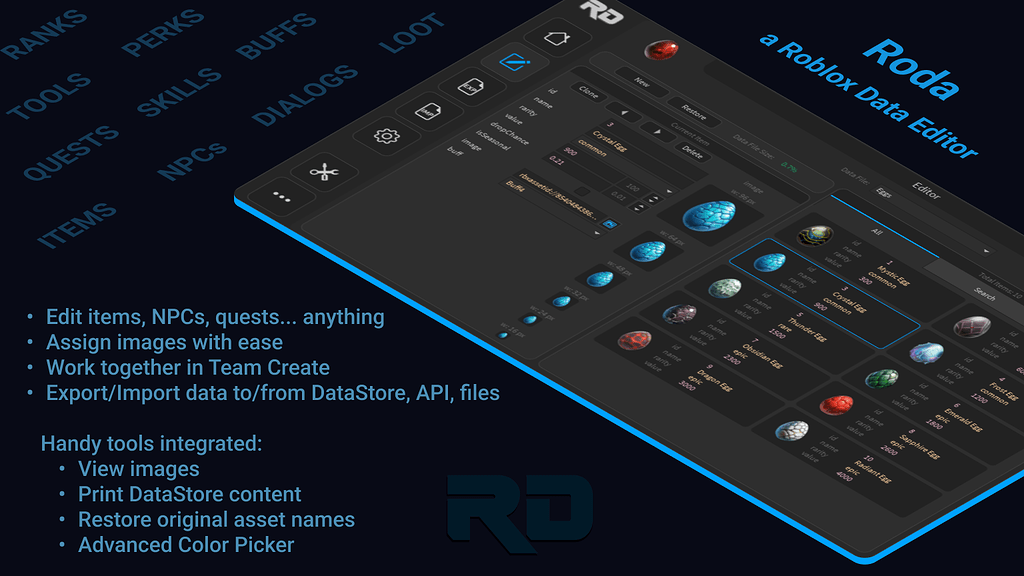 [PLUGIN] Roda - A Powerful Data Editor - Community Resources - Developer Forum | Roblox