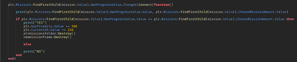 Is there something wrong in this if statement? - Scripting Support - Developer Forum | Roblox