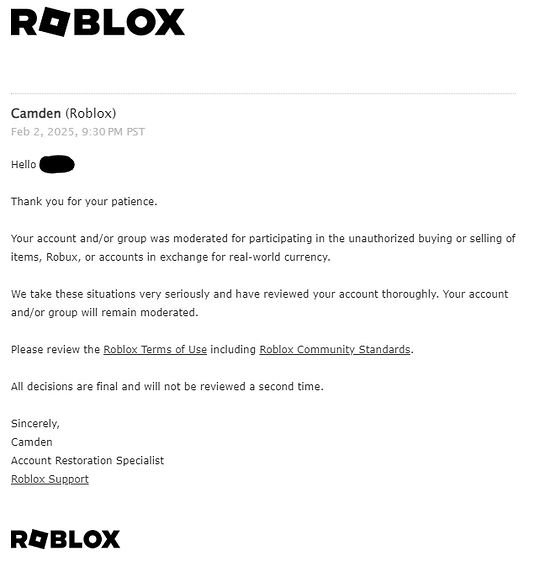 Unfair Account Termination - Platform Usage Support - Developer Forum ...