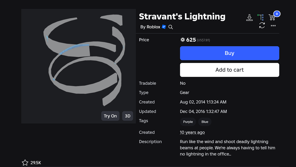 Stravant's Lightning displays item without texture on Profile/2D and on ...