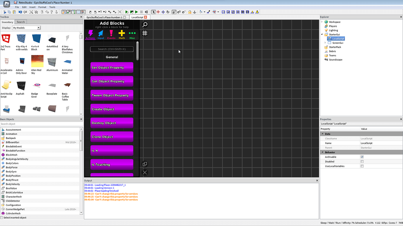 How do I create block scripting like in RetroStudio? - Scripting Support - Developer Forum | Roblox