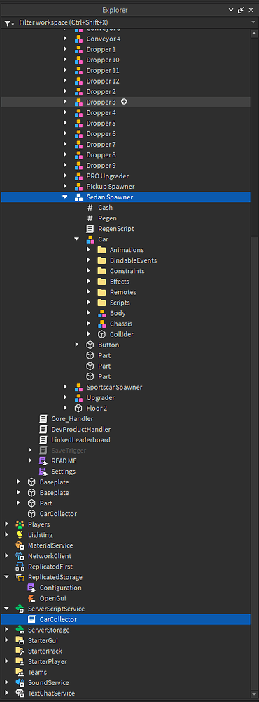 Spawn car sell car - Scripting Support - Developer Forum | Roblox
