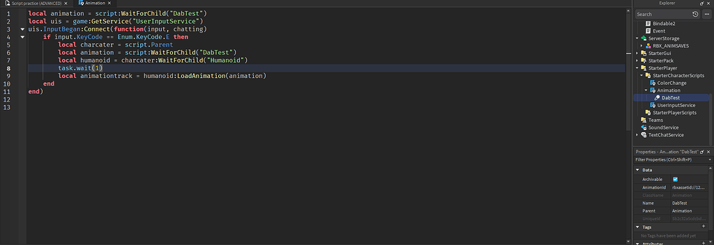 Why wouldn't my animation script work? - Scripting Support - Developer Forum | Roblox