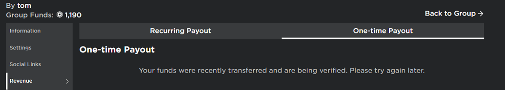 Issue with group payouts - Platform Usage Support - Developer Forum ...