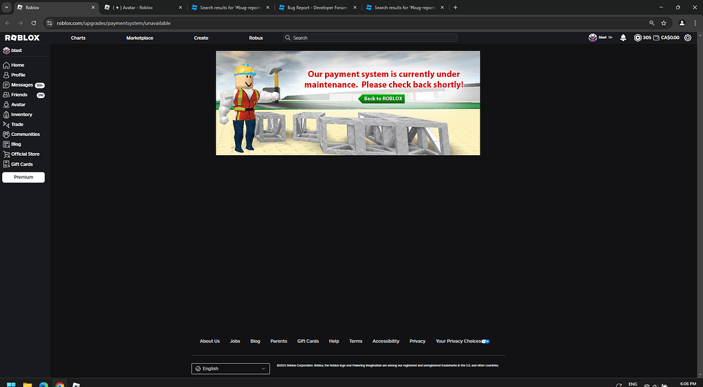 Old part of the Roblox website is still archived and accessible - Roblox Application and Website ...