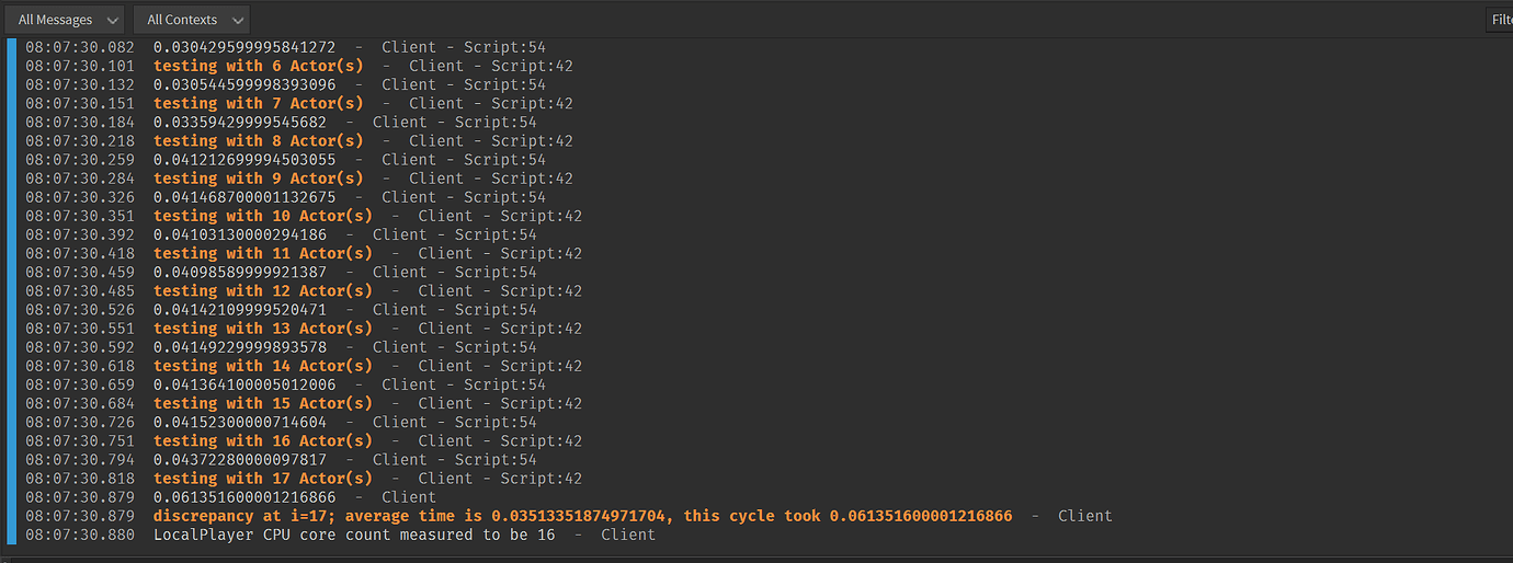 Measure the player's CPU for optimizing Parallel Luau - Community ...