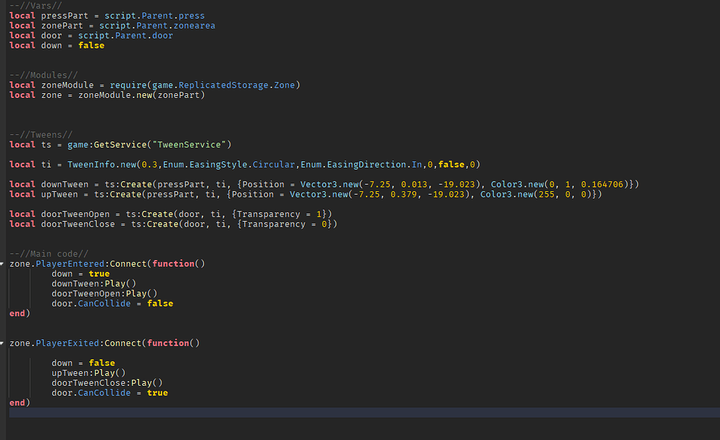 How can I make the pressing button script work? - Scripting Support - Developer Forum | Roblox