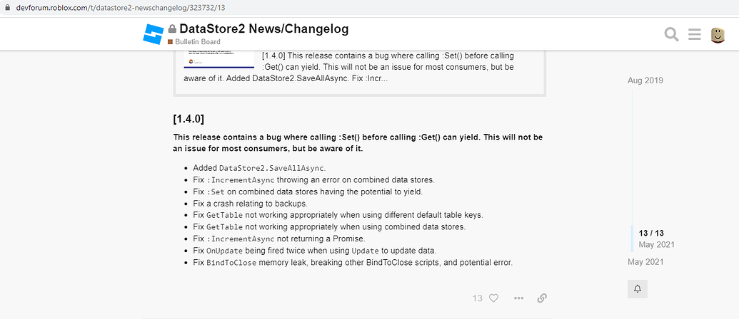 Is Datastore2 still good to use or go with Datastore? - Scripting ...