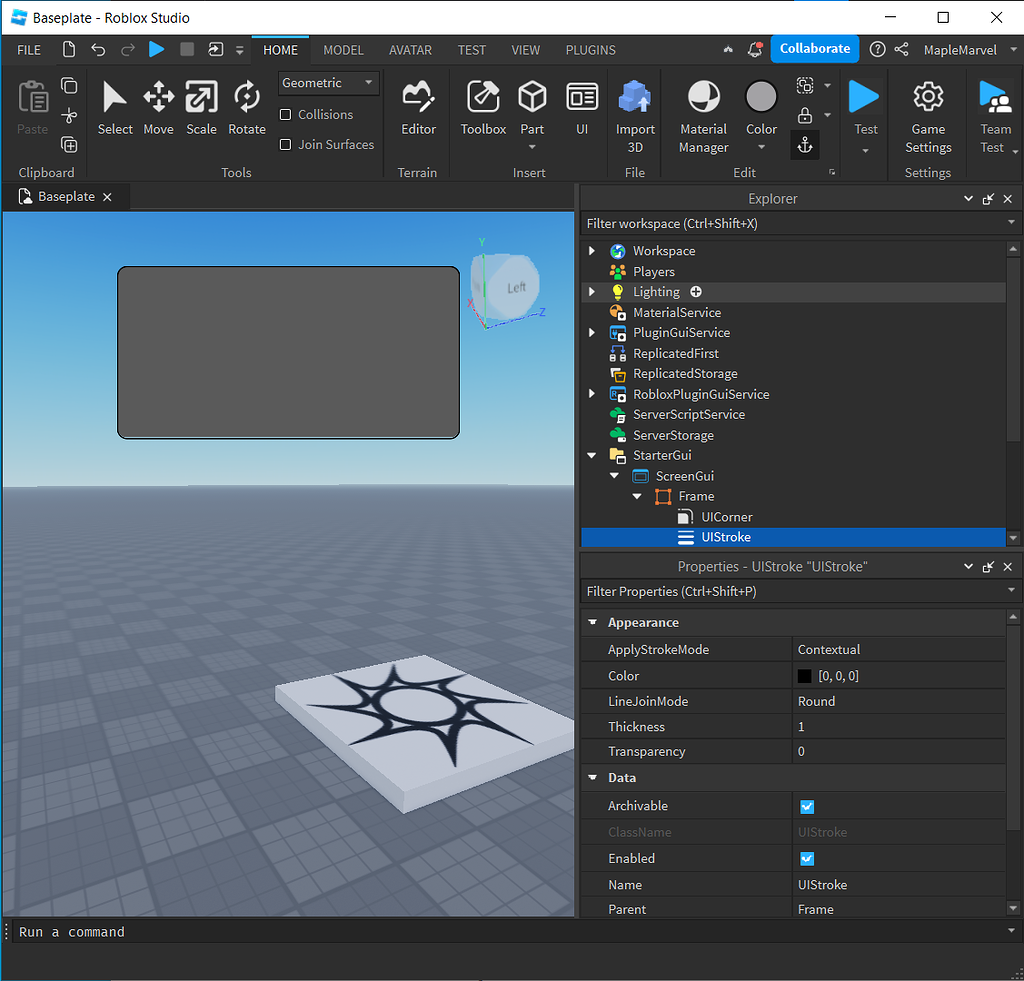 UIStroke With UICorner Rendering Error - Engine Bugs - Developer Forum ...