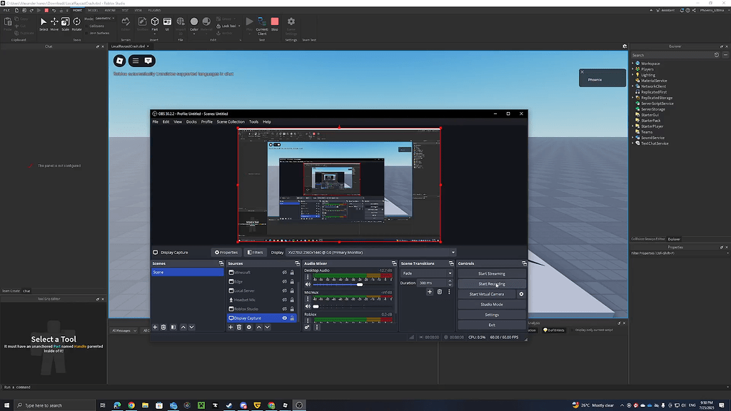 Using RaycastLocal on EditableMeshes at continuous high-rate causes both the ROBLOX Client and ...