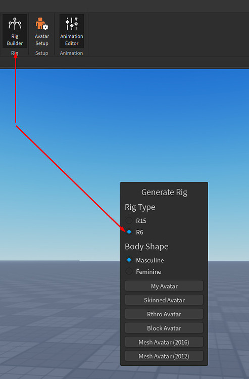 Roblox default rigs glitch in animation editor - Building Support ...