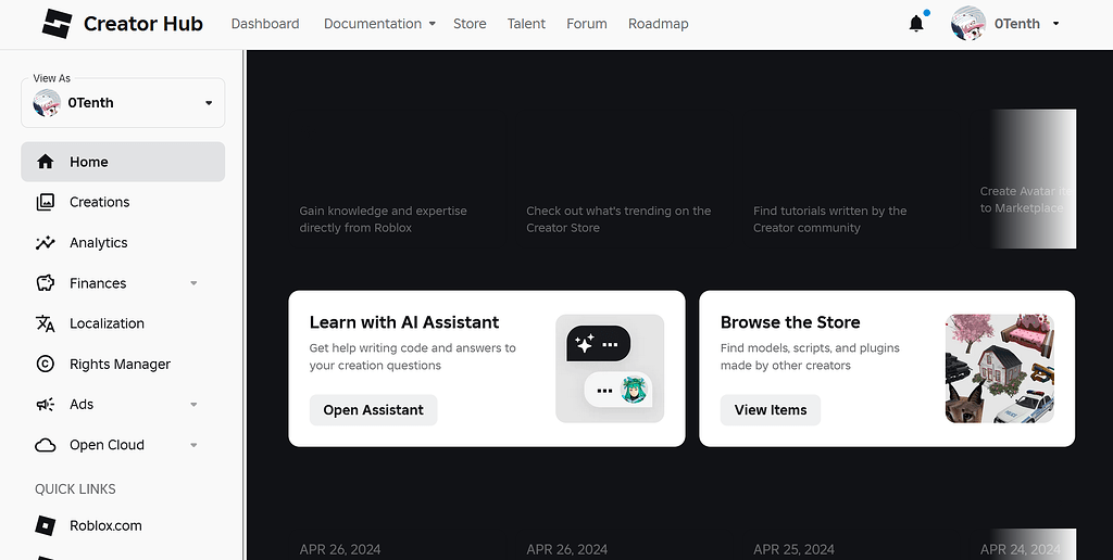 Creator Hub theme seems to break when choosing the Sync with Device ...