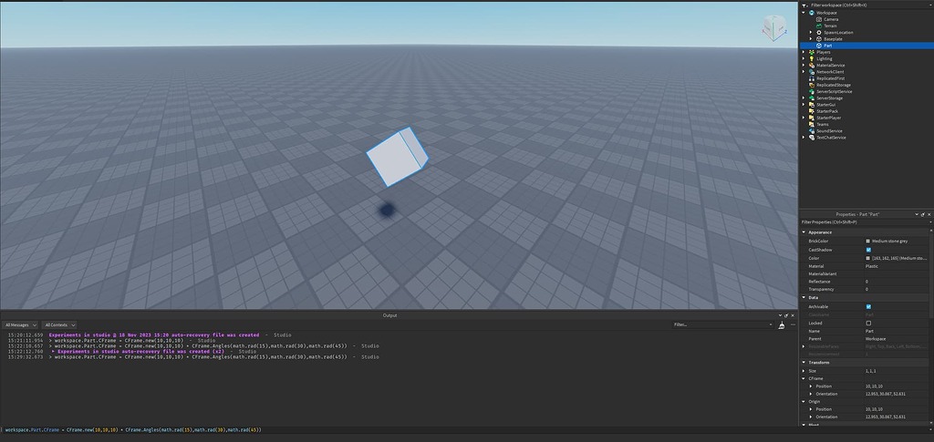 Is Cframeangles Broken Scripting Support Developer Forum Roblox